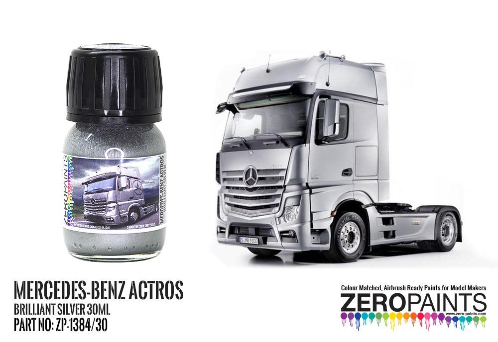 Mercedes-Benz Actros Brilliant Silver Paint 30ml | ZP-1384/30 | Zero Paints