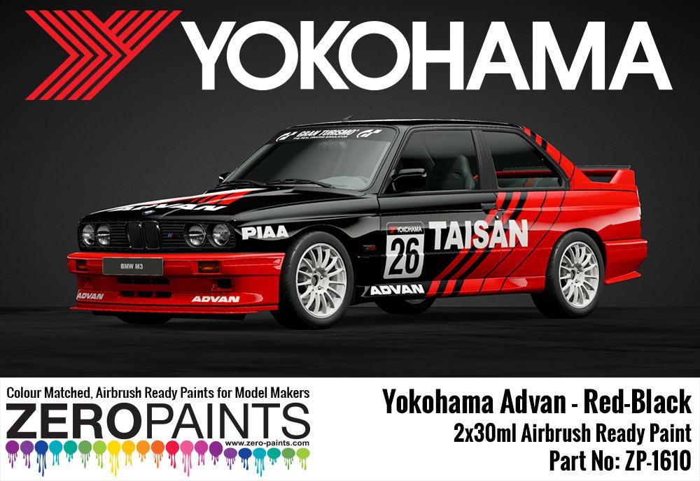 Yokohama Advan Sponsored - Red and Black Paint Set 2x30ml | ZP-1610 ...