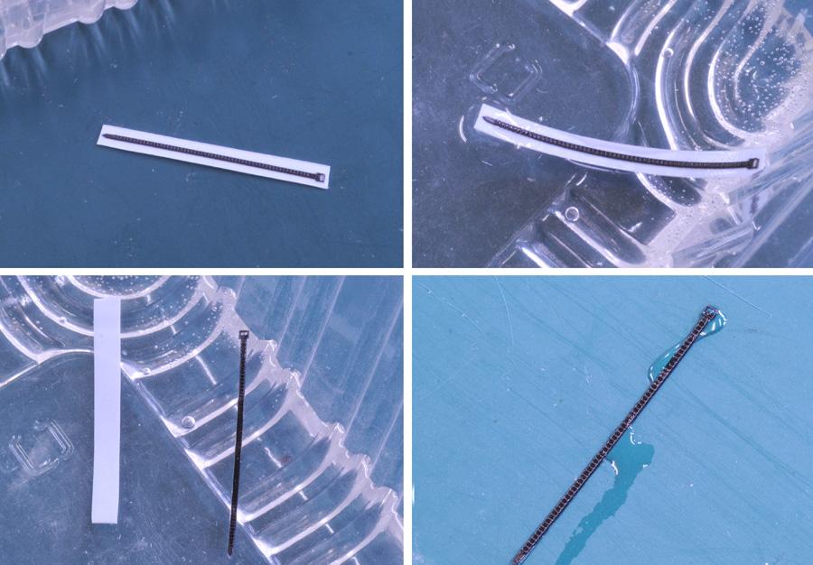 Small Zip Ties White (Clamping Band) x30 | MFH P1088 | Model Factory Hiro