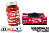 Coca Cola Classic Red Paint 60ml | ZP-1403 | Zero Paints