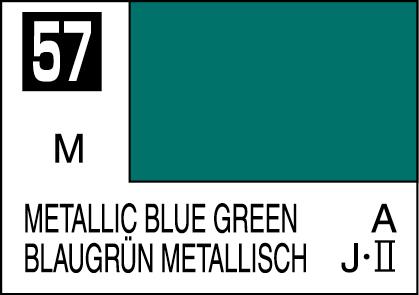 Mr Color Paint Metallic Blue Green 10ml # C057 | GSi-C-057 | Gunze ...