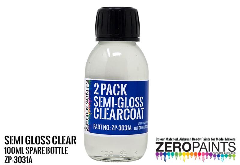 100ml Spare Cleacoat for (Semi-Gloss (Satin) 2 Pack Clearcoat 220ml (2K ...