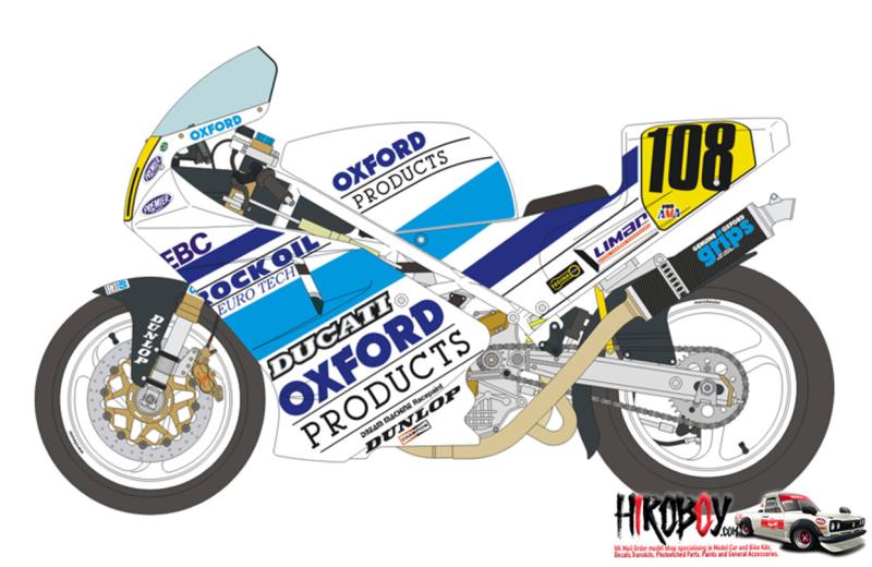 1:12 Ducati 888 OXFORD Products Daytona 200 AMA 92' / Steve HISLOP ...