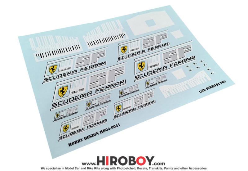 1:20 Ferrari F60 Sponsor Decals (Tamiya) | HD04-0041 | Hobby Design