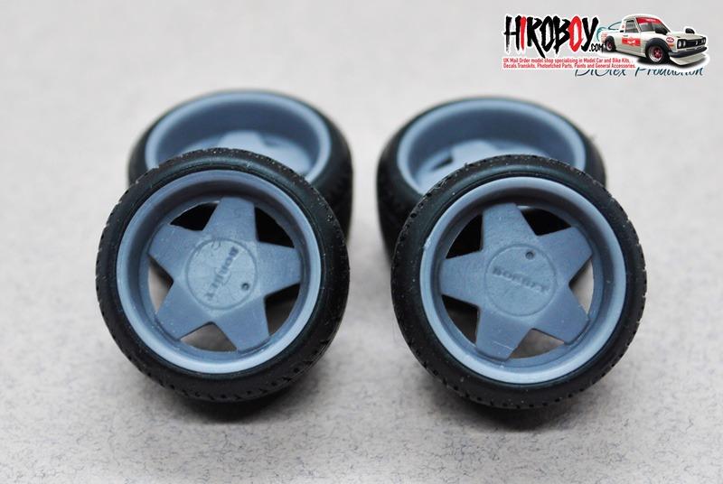 1:24 15" Wheels Borbet A with Stance Tyres | DP-W24049 | Diolex Production