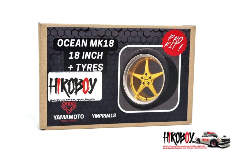 1:24 18" Ocean MK18 Wheels & Tyres | YMPRIM18 | yamamotomodel