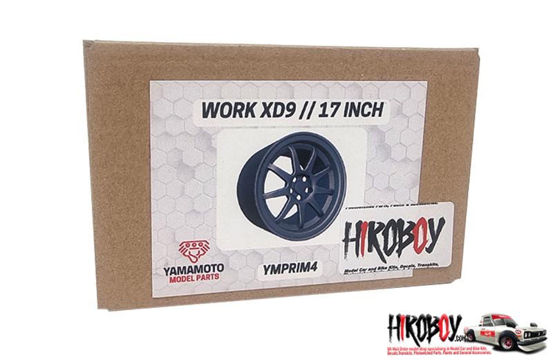 1:24 17" Work Emotion XD9 Wheels | YMPRIM4 | yamamotomodel