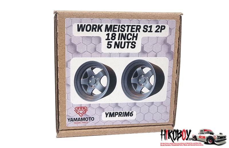 1:24 18" Work Meister S1 2P Wheels | YMPRIM6 | yamamotomodel