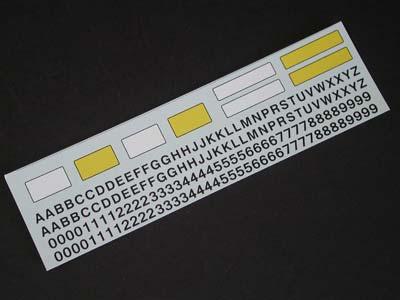 1:24 License Plate / Number Plate / Registration Plate Decal | MSMD007 ...
