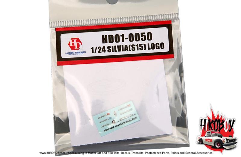 1:24 Nissan Silvia (S15) Metal Emblems/Logos | HD01-0050 | Hobby Design
