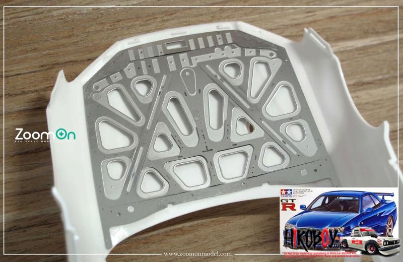 1:24 Nissan Skyline GT-R R34 Hood Structure TAM24210 | ZD135 | ZoomOn