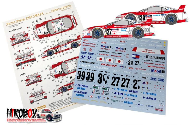 1:24 Denso Toyota Supra GT 1995 LM & GT Decals (Tamiya) | SHK-D161 ...