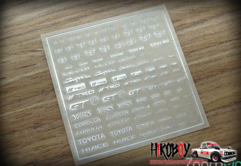 1:24 Toyota Logo (A) Metal Decals | ZD026 | ZoomOn