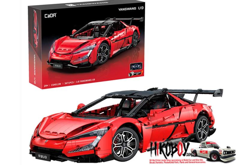 1:8 BYD Yangwang U9 Electric Super Coupé - 3671 pcs Bricks Kit ...