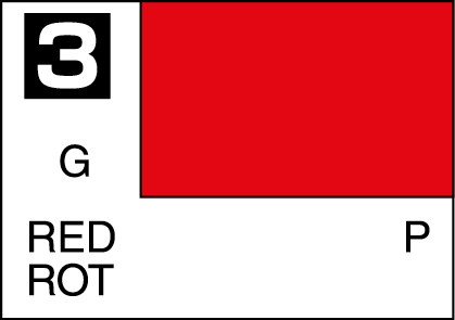 Mr Color Paint Red 10ml # C003 | GSi-C-003 | Gunze Sangyo (Mr Hobby)