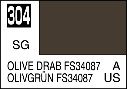Mr Color Paint Olive Drab FS34087 10ml # C304 | GSi-C-304 | Gunze ...