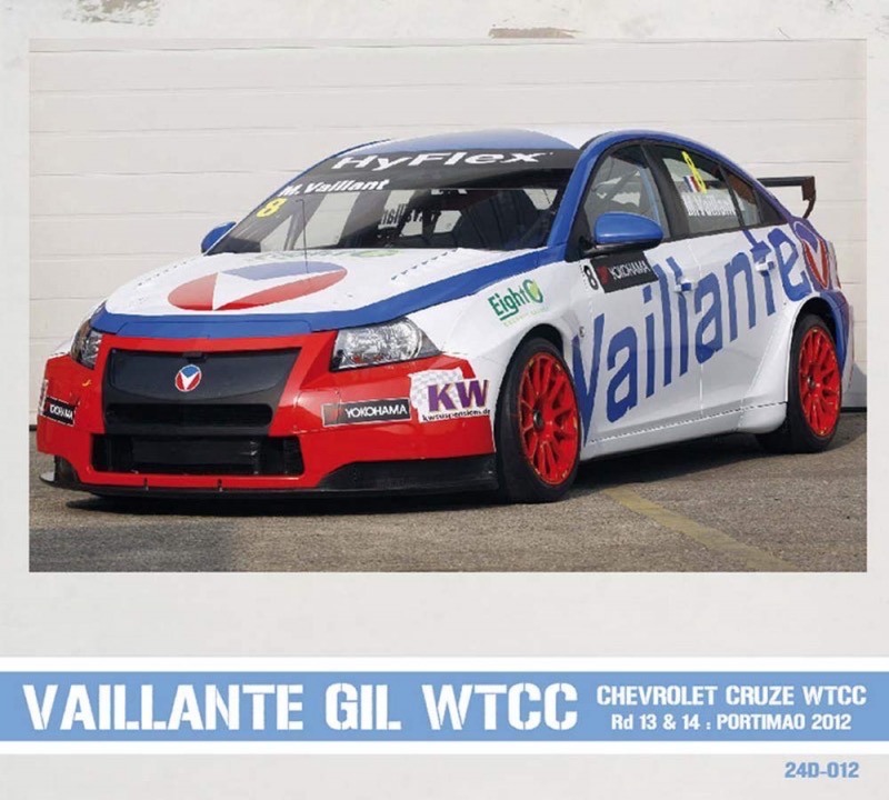 1:24 Chevrolet Cruze WTCC Vaillante Gil 2012 Decals | PW-24D-012 | PitWall