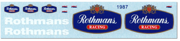 1:12 Rothmans decal for Minichamps 1987 Honda NSR500 | MSMD073 | MSM ...