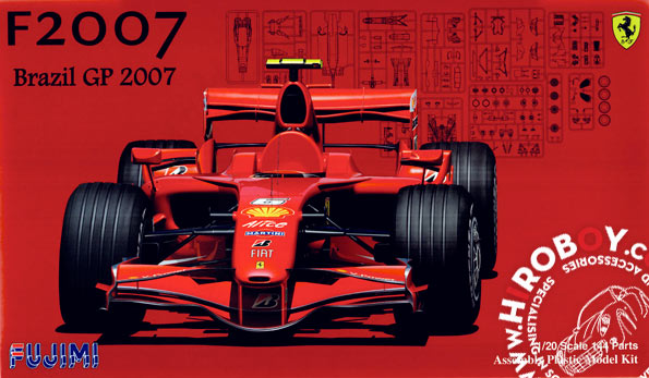 1:20 Ferrari F2007 Brazil GP Clear Body | FUJ-GPSP11 | Fujimi