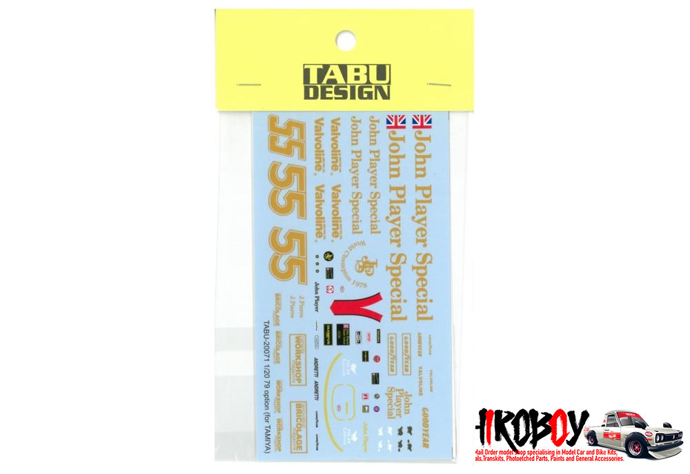 1:20 Lotus Type 79 John Player Special for Tamiya | TABU-20071 | Tabu ...