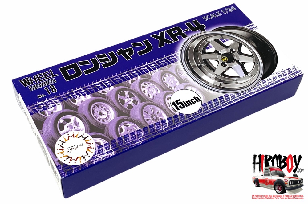1:24 15" Longchamp XR-4 Wheel and Tyre Set (#18) | FUJ-193595 | Fujimi