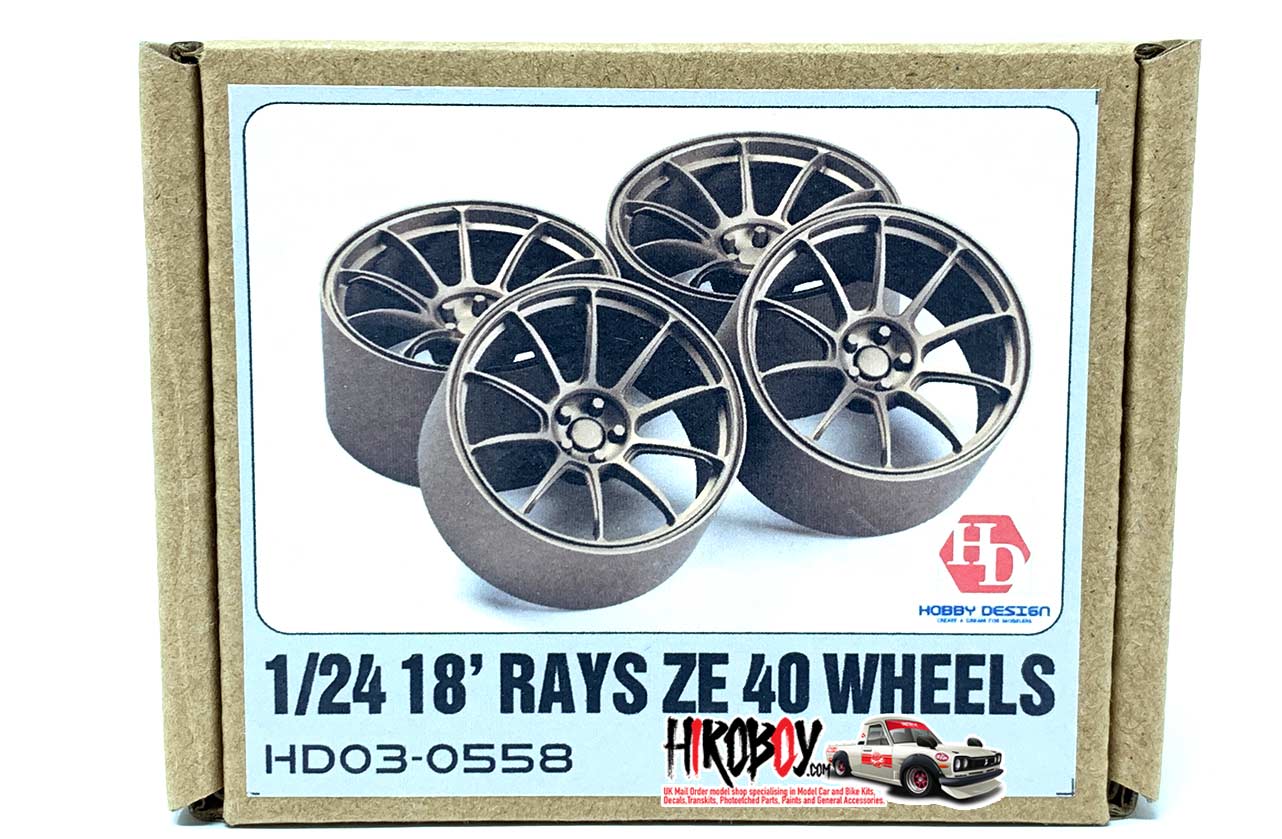 1:24 18" Rays ZE40 Resin Wheels | HD03-0558 | Hobby Design