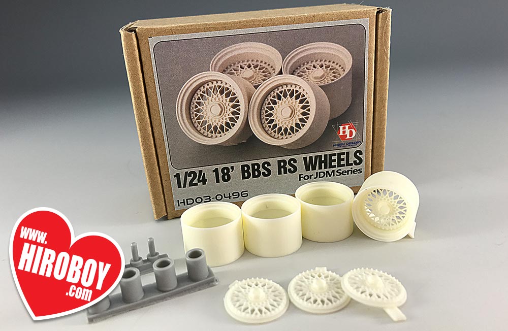 1:24 18" BBS RS Wheels (Resin) | HD03-0496 | Hobby Design