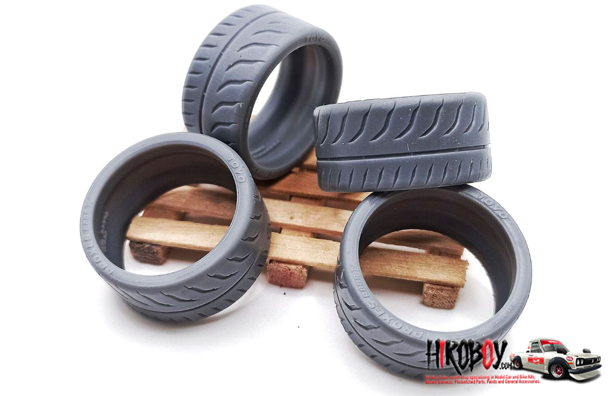 1:24 18" Semi Slick Tyres Type 1. | YMPRIM19 | yamamotomodel