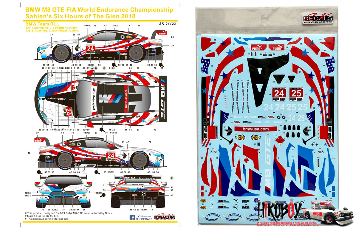 1:24 BMW M8 GTE BMW RLL Team sponsored by BMW of North America - IMSA ...
