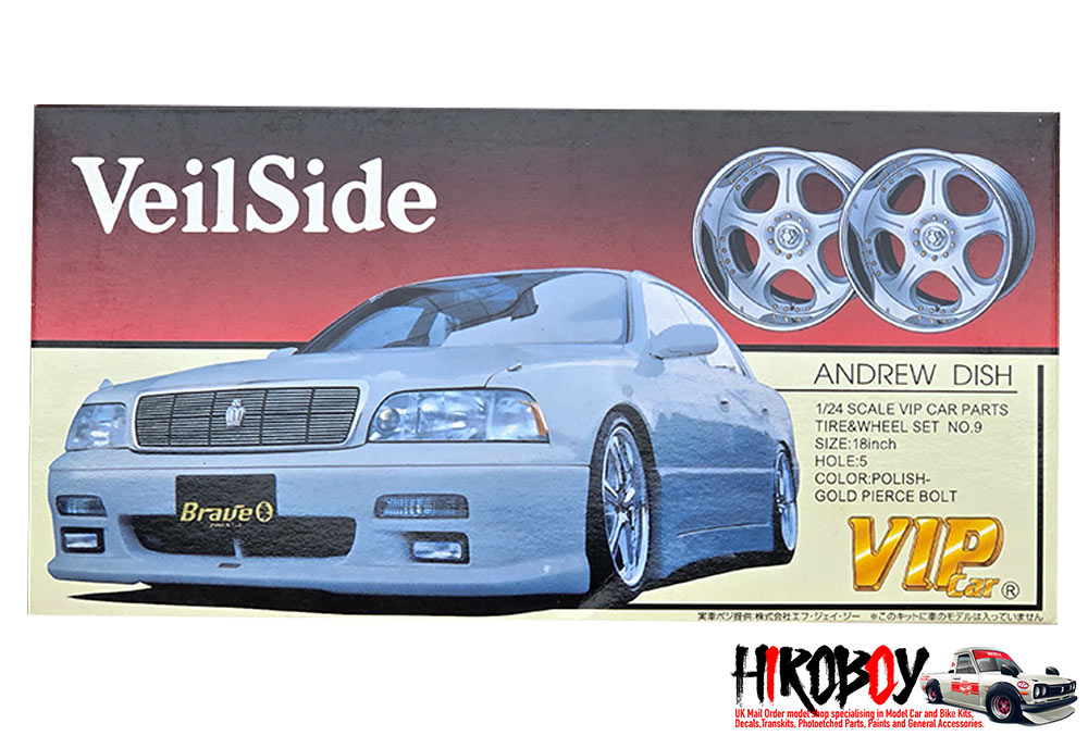 1:24 VeilSide Andrew Dish 18" Wheels, Decals and Tyres #09 | AOS-024485 ...
