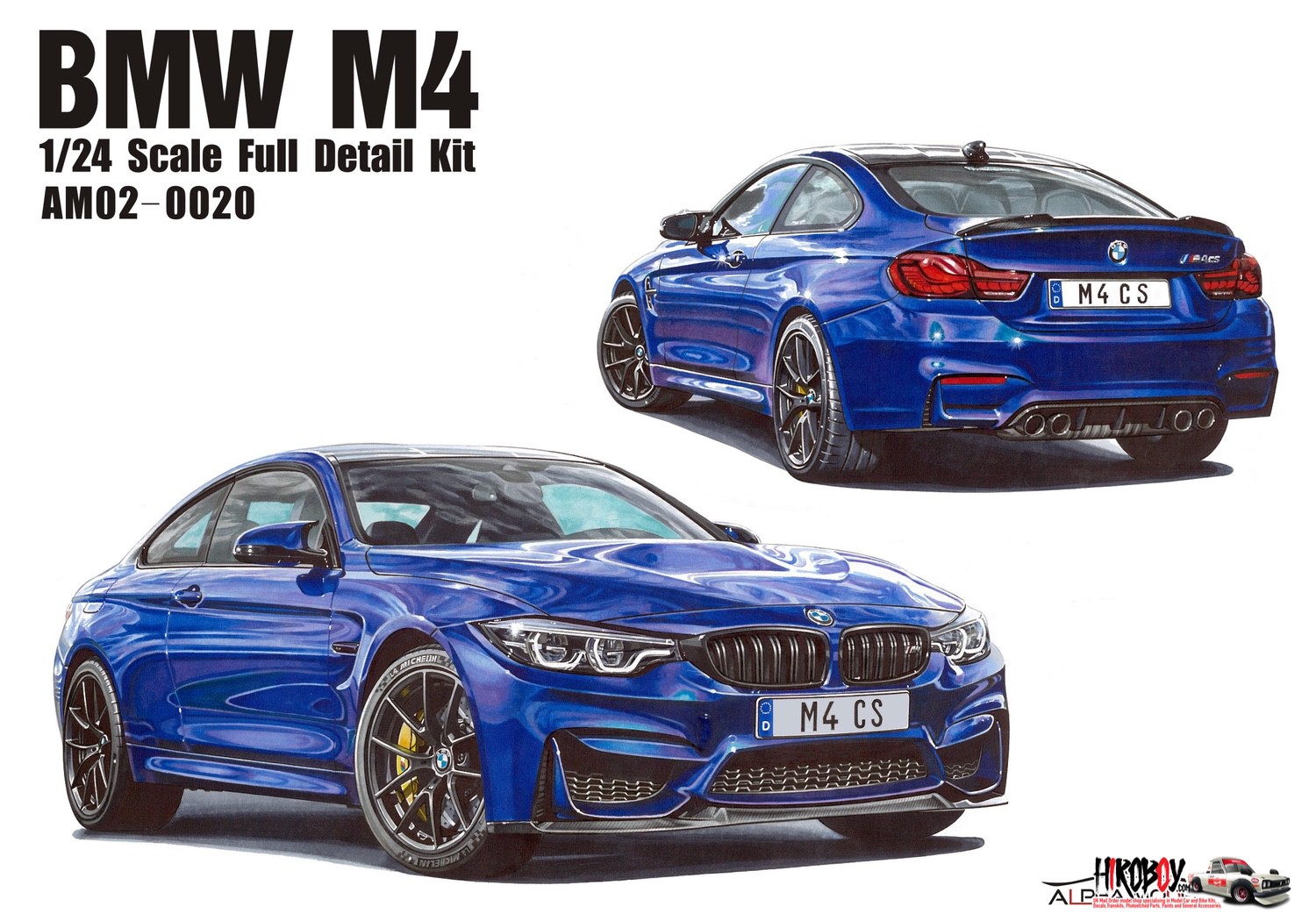 1:24 BMW M4 - Full Resin Model Kit | AM02-0020 | Alpha Models