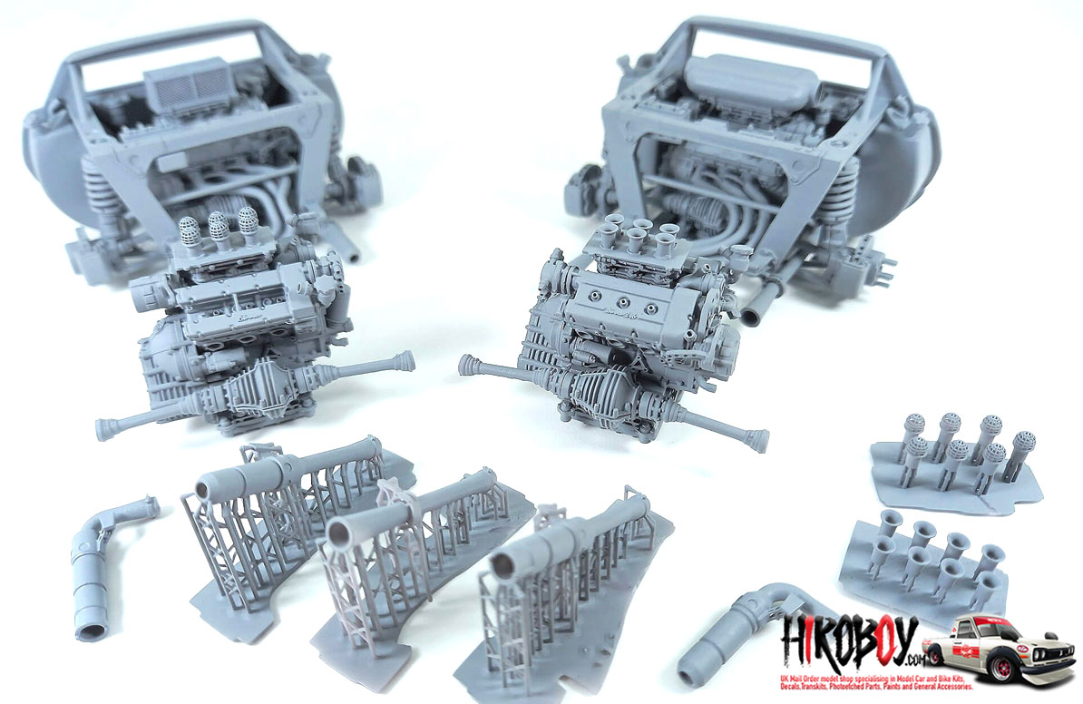 1:24 Lancia Stratos Engine 24v Transkit for HASEGAWA | STR24V | GPmodeling