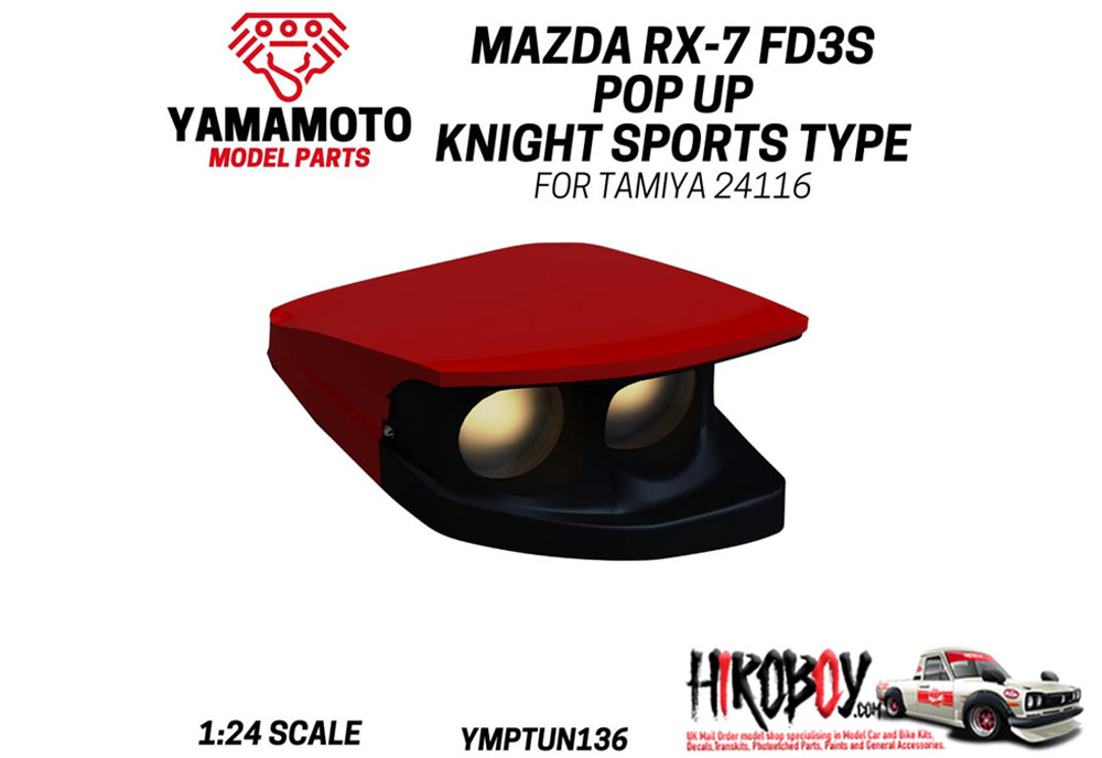 1:24 Mazda RX-7 FD3S Pop Up Headlights Knight Sport Type for Tamiya ...