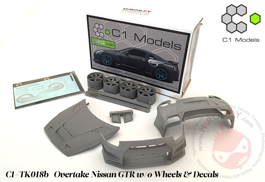 1:24 Overtake Nissan GT-R (R35) Transkit c/w Wheels and Decals | C1 ...