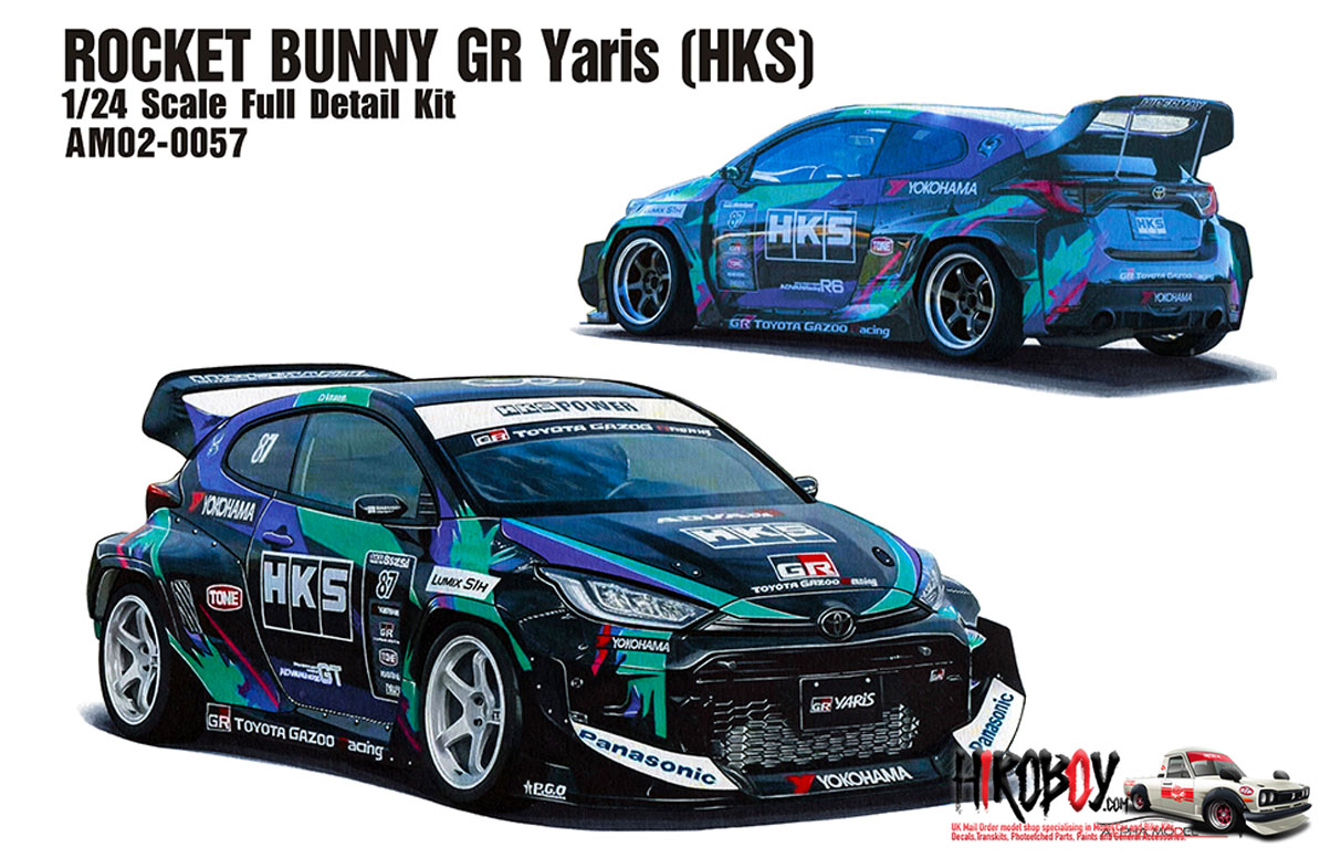 1:24 Rocket Bunny Toyota Yaris GR Full Resin Kit | AM02-0057 | Alpha Models