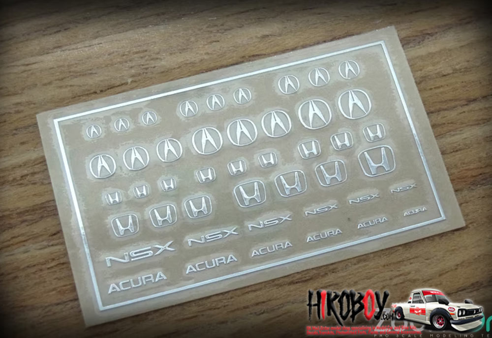 1:24 Honda & Acura Logo Metal Decals | ZD029 | ZoomOn