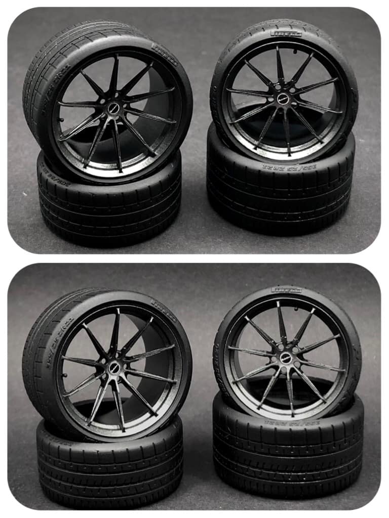 1:24 Brixton R11-R Type Wheel Set | GW-019 | Geronimoworks