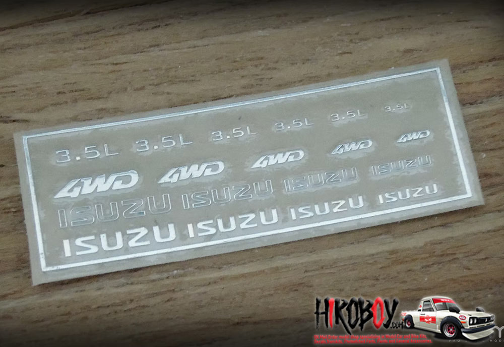 1:24 Isuzu Logo Metal Decals | ZD037 | ZoomOn