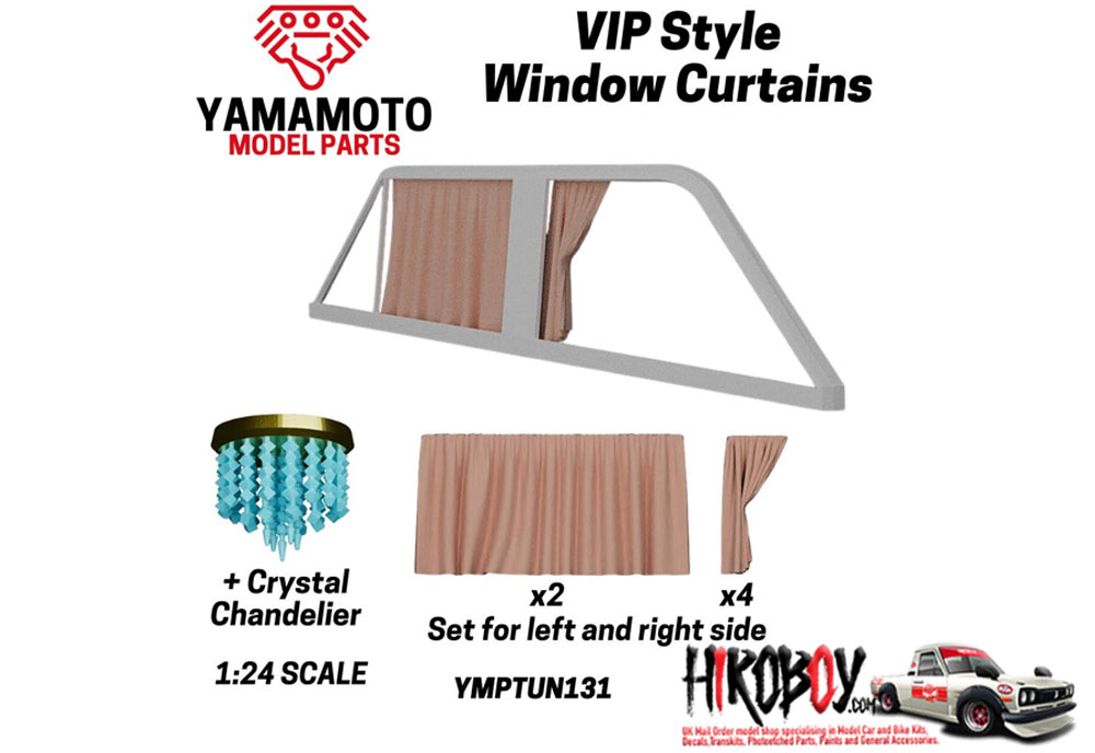 1:24 VIP Style window curtains & crystal chandelier Set | YMPTUN131 ...