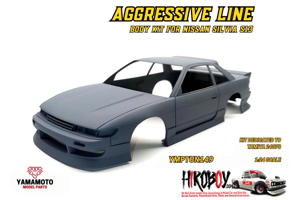 1:24 Aggressive Line Body Kit for Silva S13 (Tamiya 24078) | YMPTUN149 ...