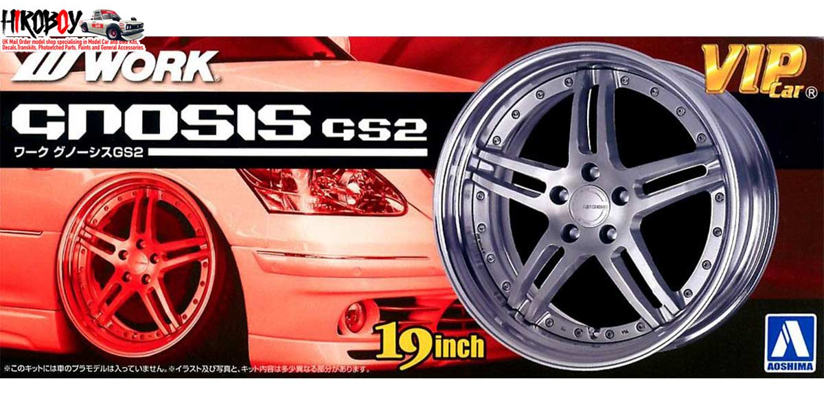 1:24 19" Work Gnosis GS2 Wheel and Tyre Set | AOS-052440 | Aoshima