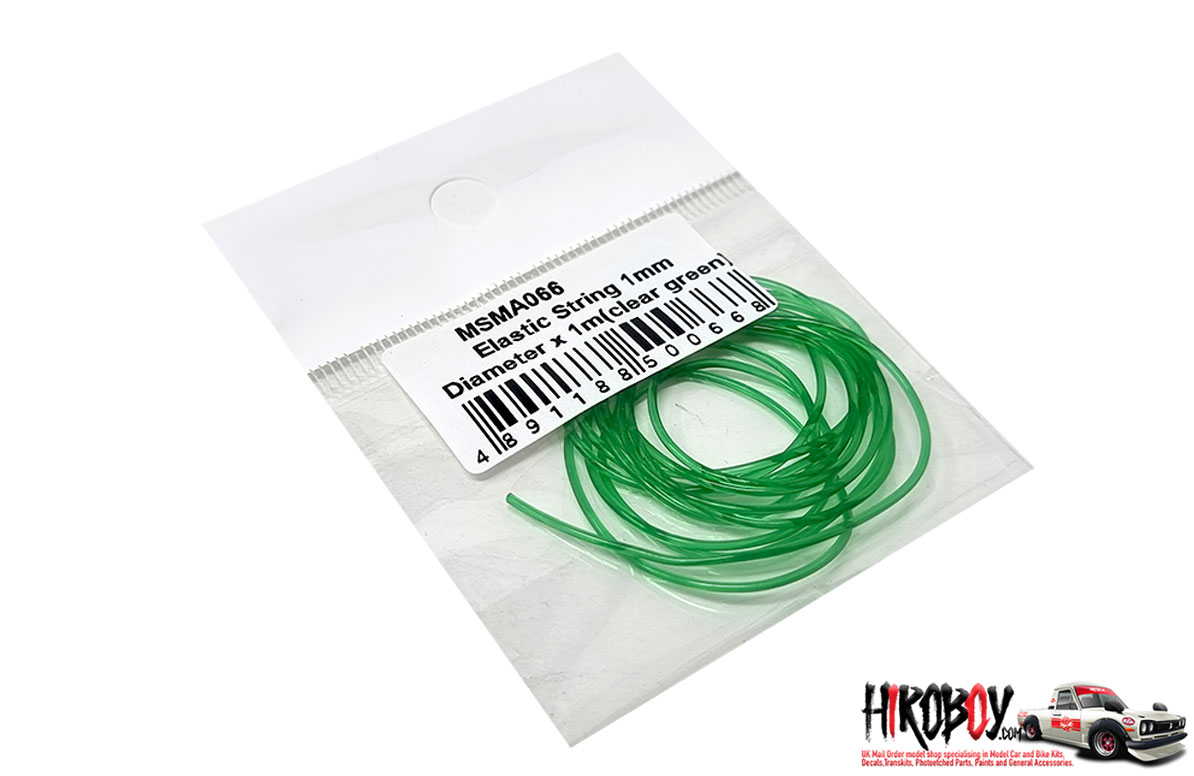 1mm Elastic String Clear Green | MSMA066 | MSM Creation