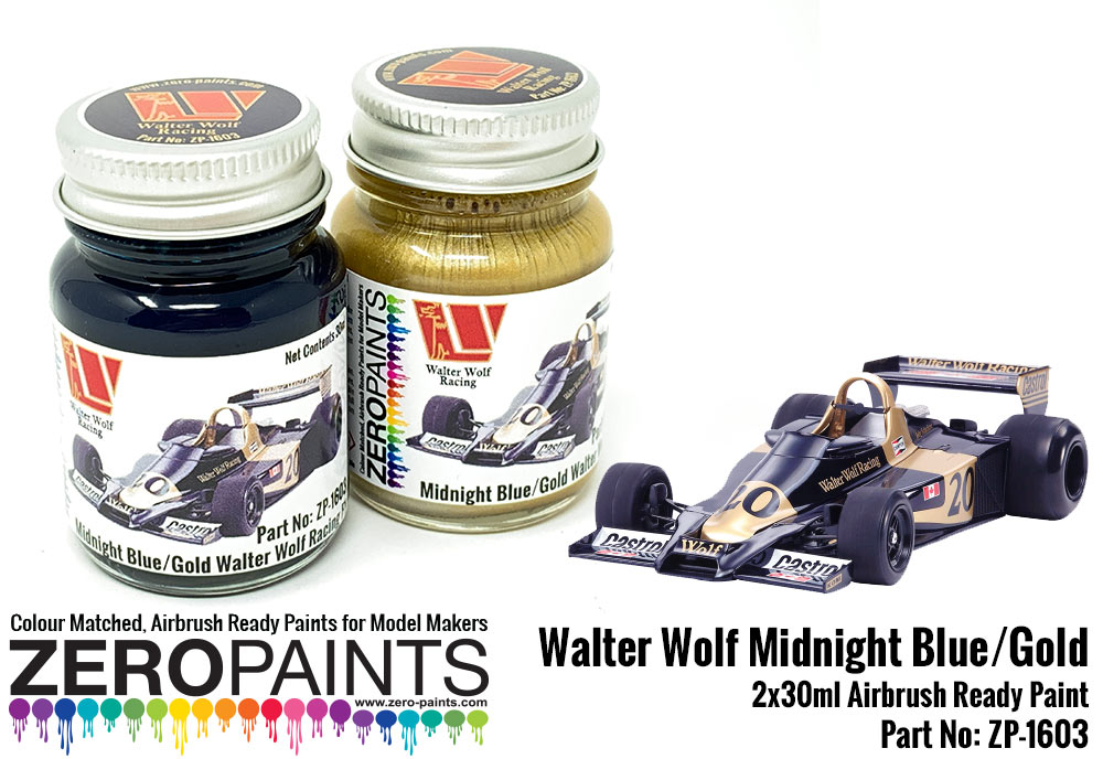 Walter Wolf Midnight Blue and Gold Paint Set 2x30ml | ZP-1603 | Zero Paints
