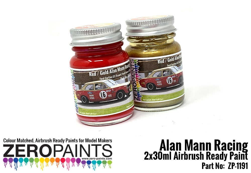 Alan Mann Racing Paints Red/Gold 2x30ml | ZP-1191 | Zero Paints