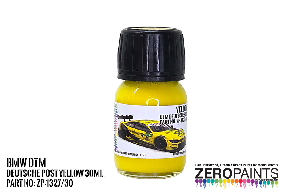 BMW DTM Deutsche Post Yellow Paint - 30ml | ZP-1327/30 | Zero Paints