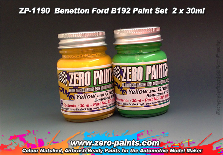 Benetton Ford B192 Paint Set 2x30ml | ZP-1190 | Zero Paints