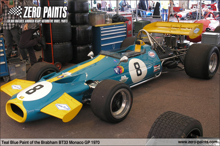 Brabham BT33 Monaco GP 1970 (Teal) Paint 60ml | ZP-1213 | Zero Paints