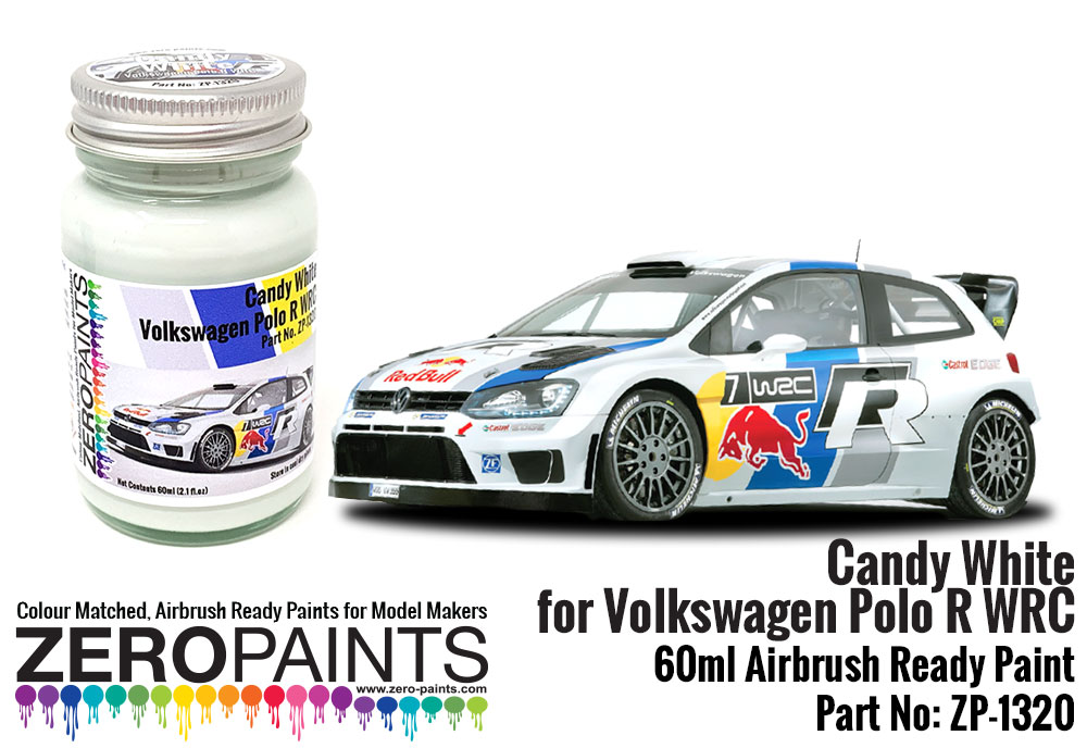 Candy White Paint for Volkswagen Polo R WRC - Belkits 60ml | ZP-1320 ...