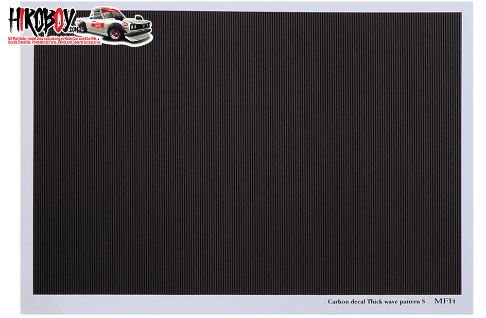 Carbon Decal Series [Carbon Thick Wave Pattern- S] - P1138 | MFH P1138 ...