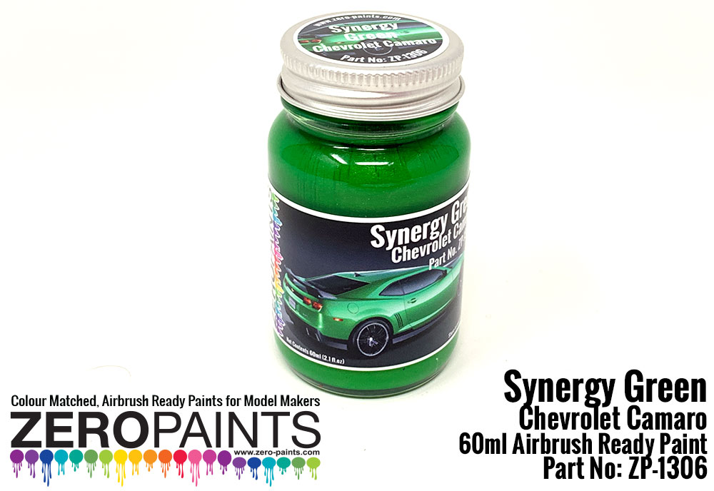Chevrolet Camaro Synergy Green Paint 60ml | ZP-1306 | Zero Paints